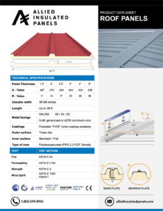 Roof.Panel.Specs | Allied Insulated Panels